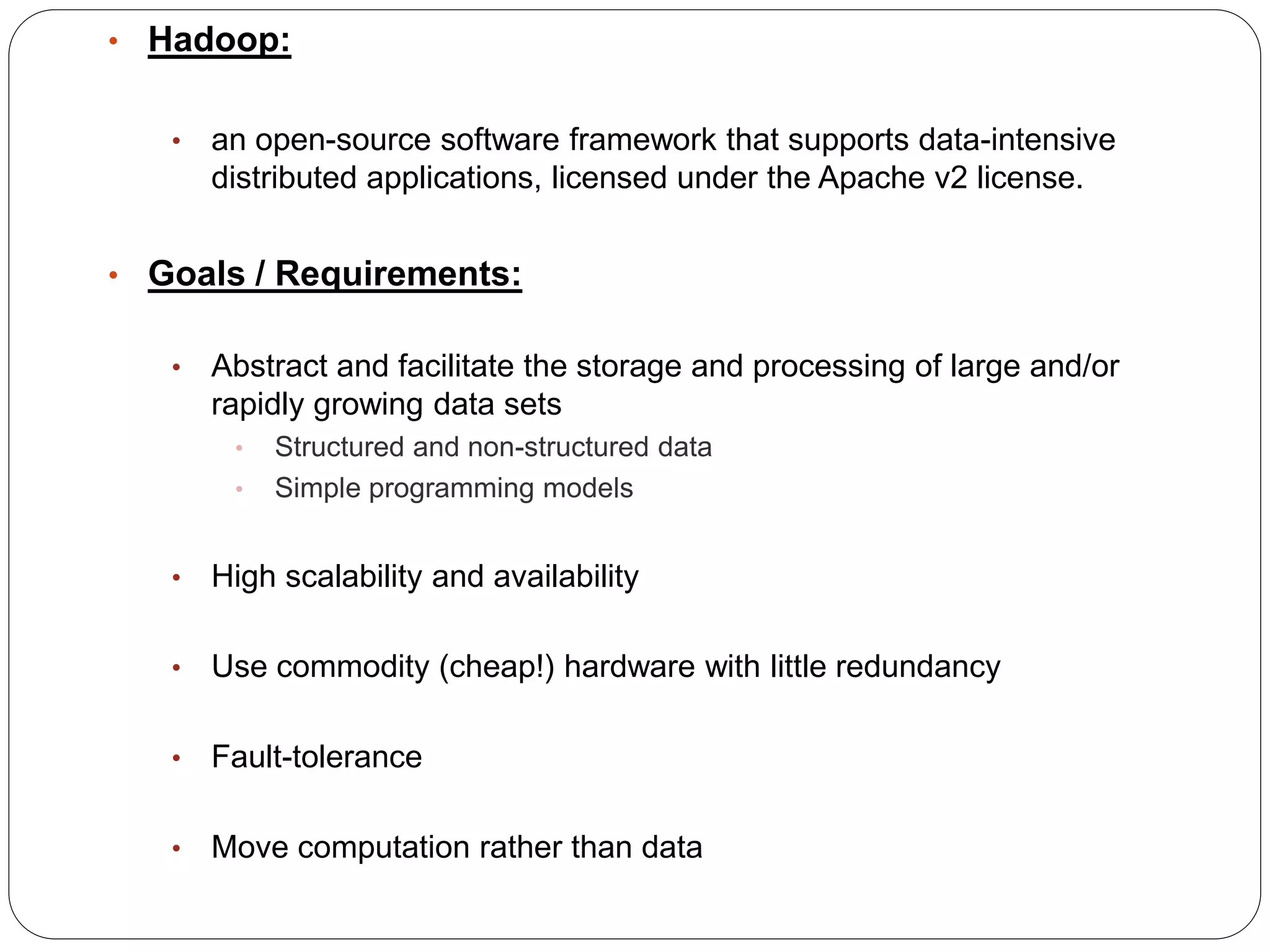 Apache Hadoop Big Data Technology | PPT