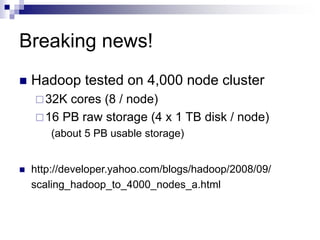hadoop.ppt | Cloud Computing | Internet