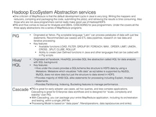Hadoop - Architectural road map for Hadoop Ecosystem | PDF