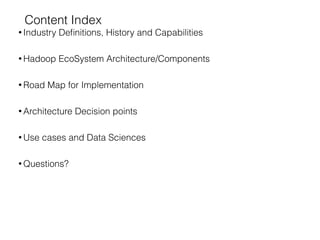 Hadoop - Architectural road map for Hadoop Ecosystem | PDF
