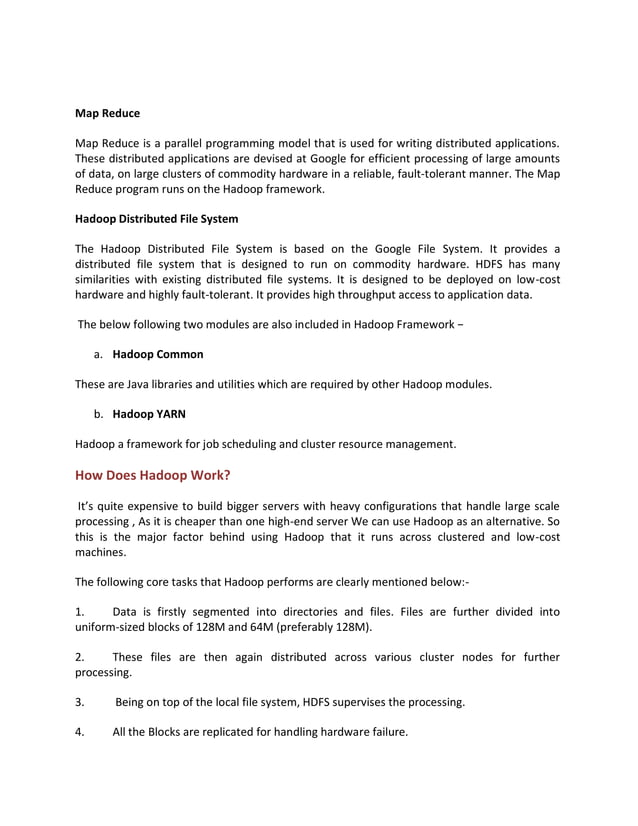Hadoop architecture-tutorial | PDF