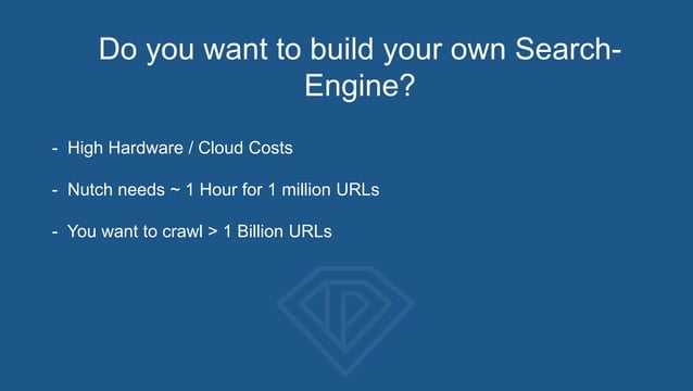 Crawl the entire web in 10 minutes...and just 100€ | PPT