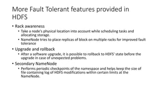 Hadoop fault-tolerance | PPTX | Cloud Computing | Internet