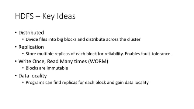 Hadoop: Components and Key Ideas, -part1 | PPT