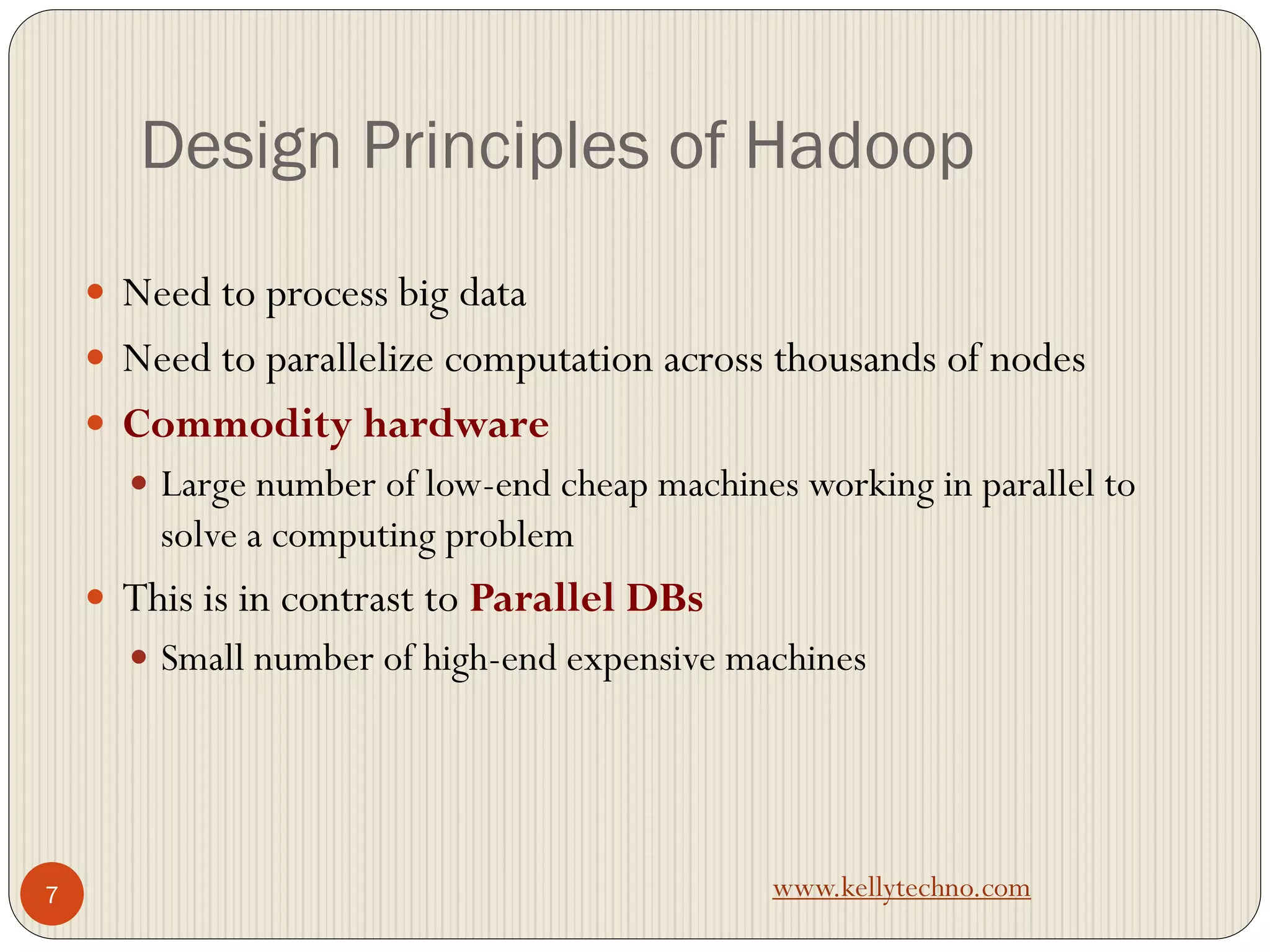 Hadoop trainting in hyderabad@kelly technologies | PPT