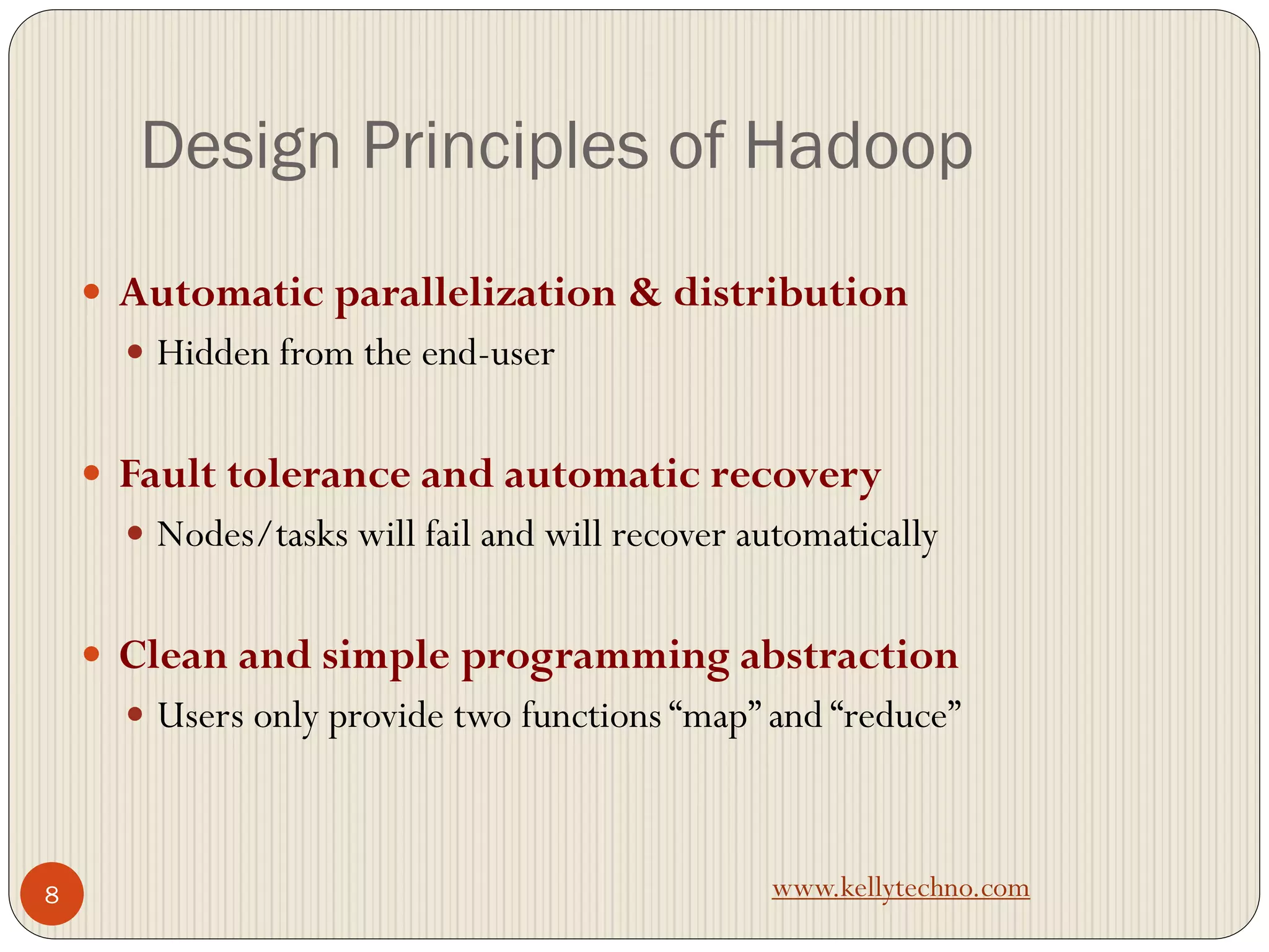 Hadoop trainting in hyderabad@kelly technologies | PPT