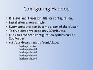 MapReduce with Hadoop | PPT