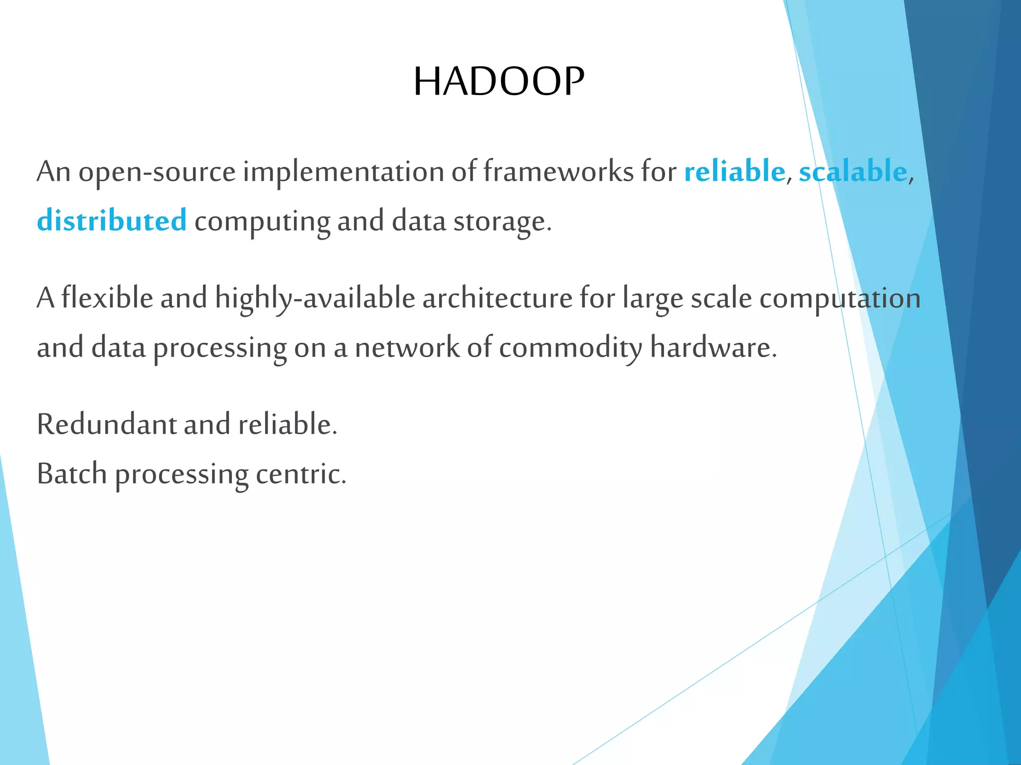 Introduction to Hadoop | PPTX
