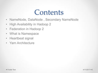 Hadoop 2 cluster architecture | PPTX | Computing | Technology & Computing