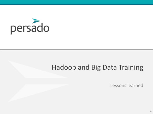 Hadoop and big data training | PPT