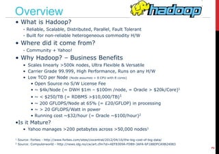 Hadoop and friends | PPT