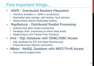 Hadoop and friends | PPT