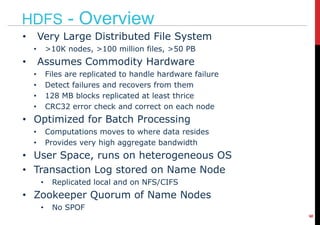Hadoop and friends | PPT