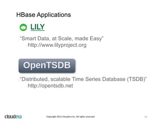 Hadoop and h base in the real world | PPT