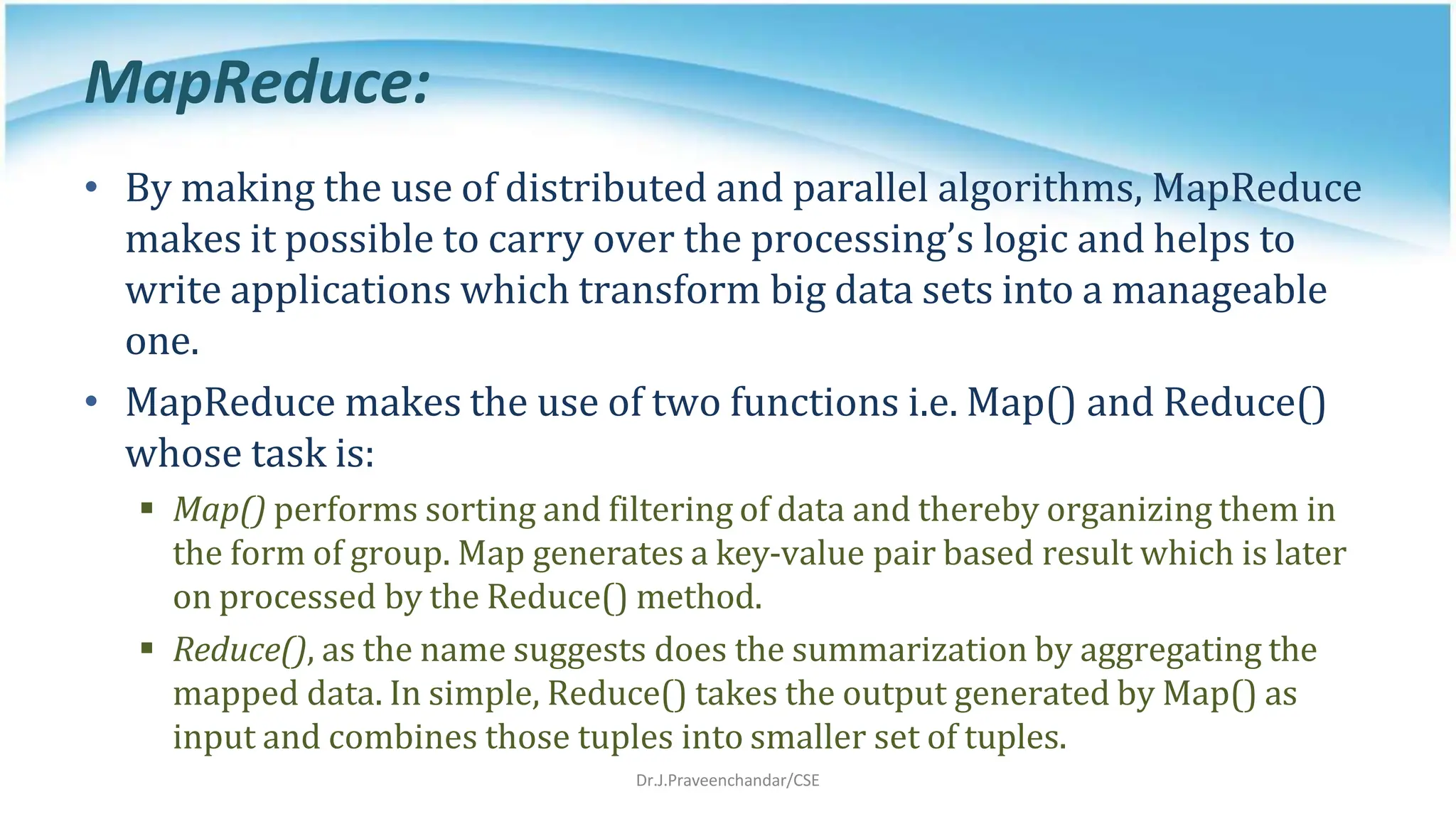 HADOOP AND MAPREDUCE ARCHITECTURE-Unit-5.ppt