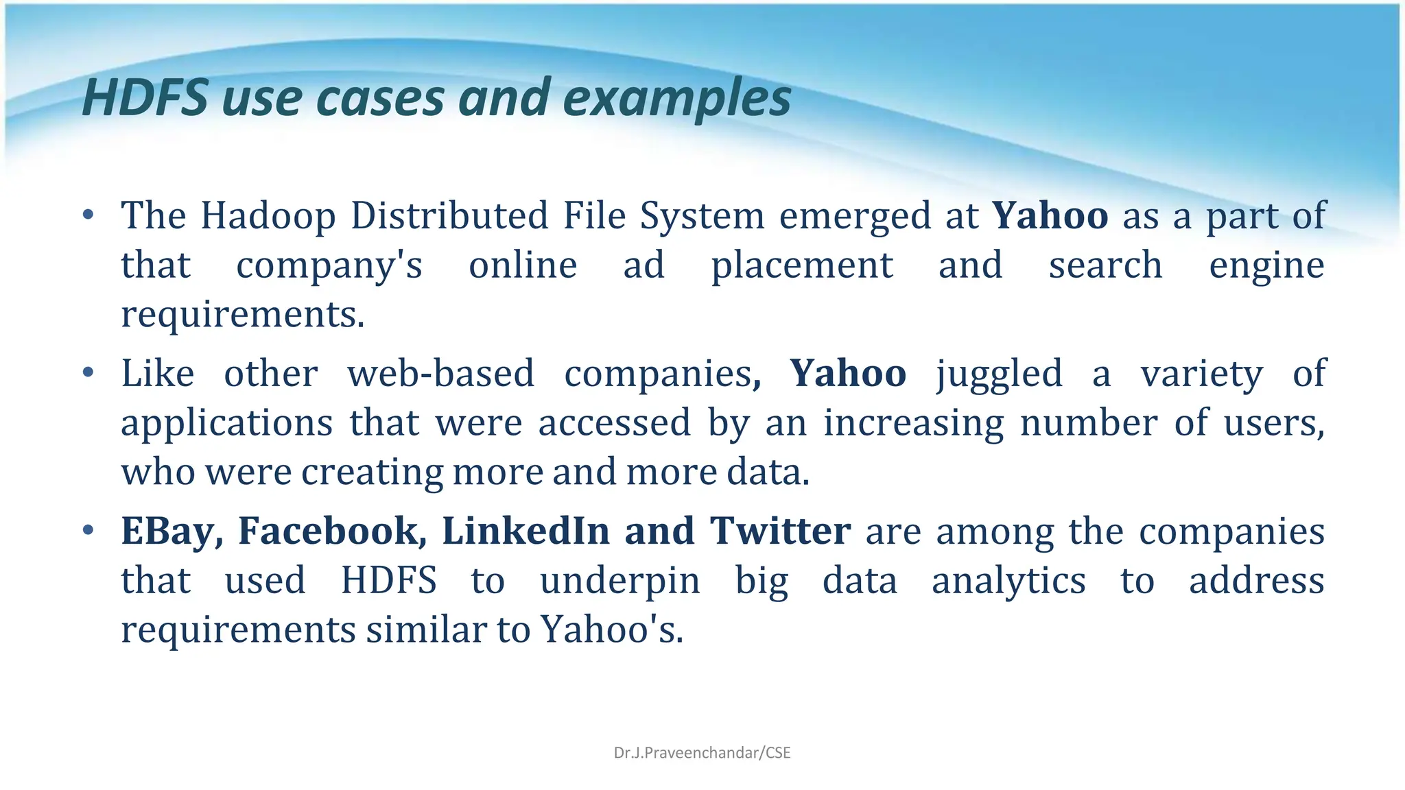 Hadoop And Mapreduce Architecture Unit 5ppt Databases Computer