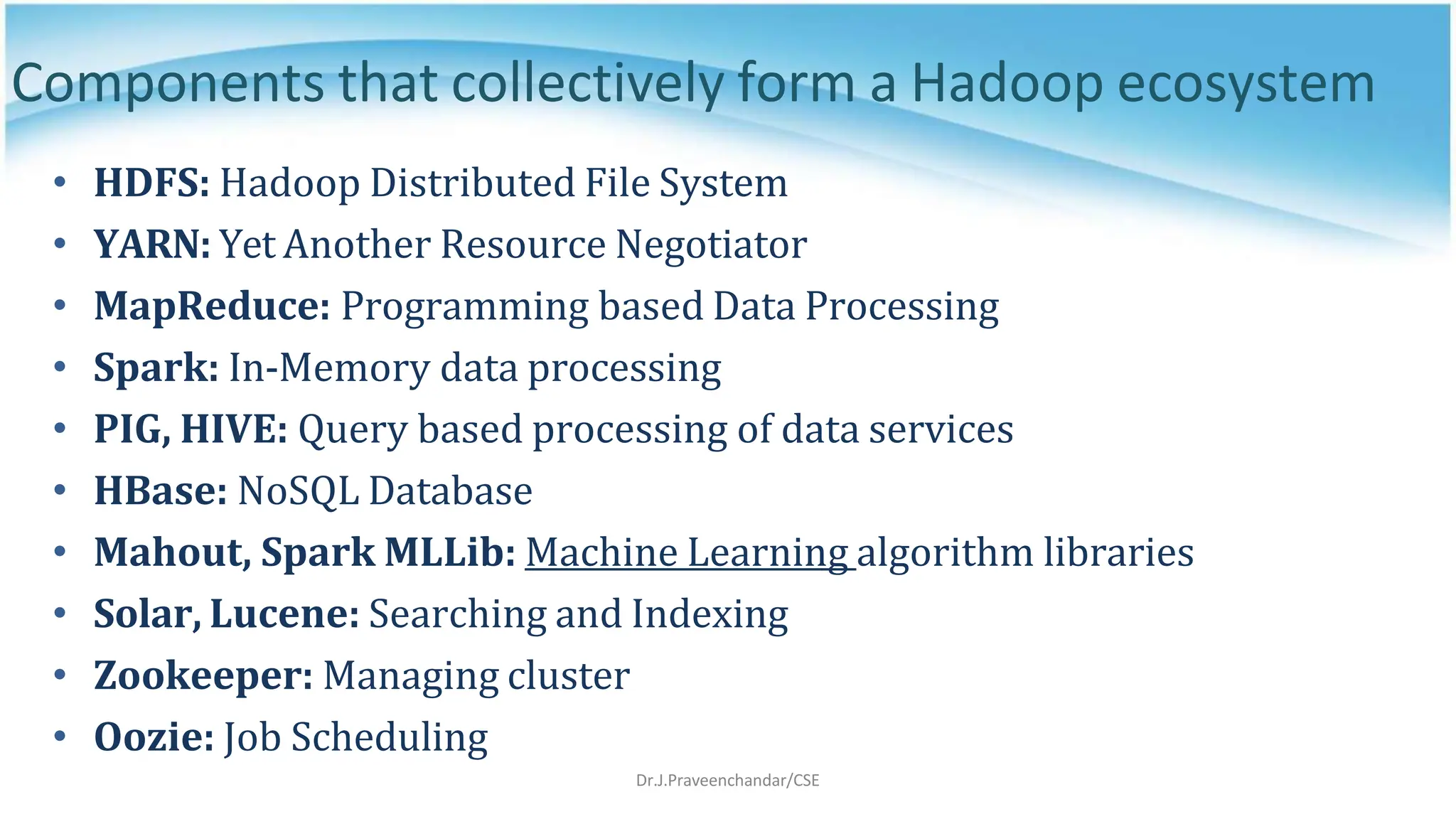 HADOOP AND MAPREDUCE ARCHITECTURE-Unit-5.ppt