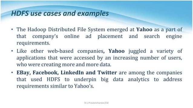 HADOOP AND MAPREDUCE ARCHITECTURE-Unit-5.ppt | Databases | Computer Software and Applications