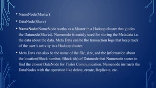Hadoop – Architecture.pptx | Programming Languages | Computing