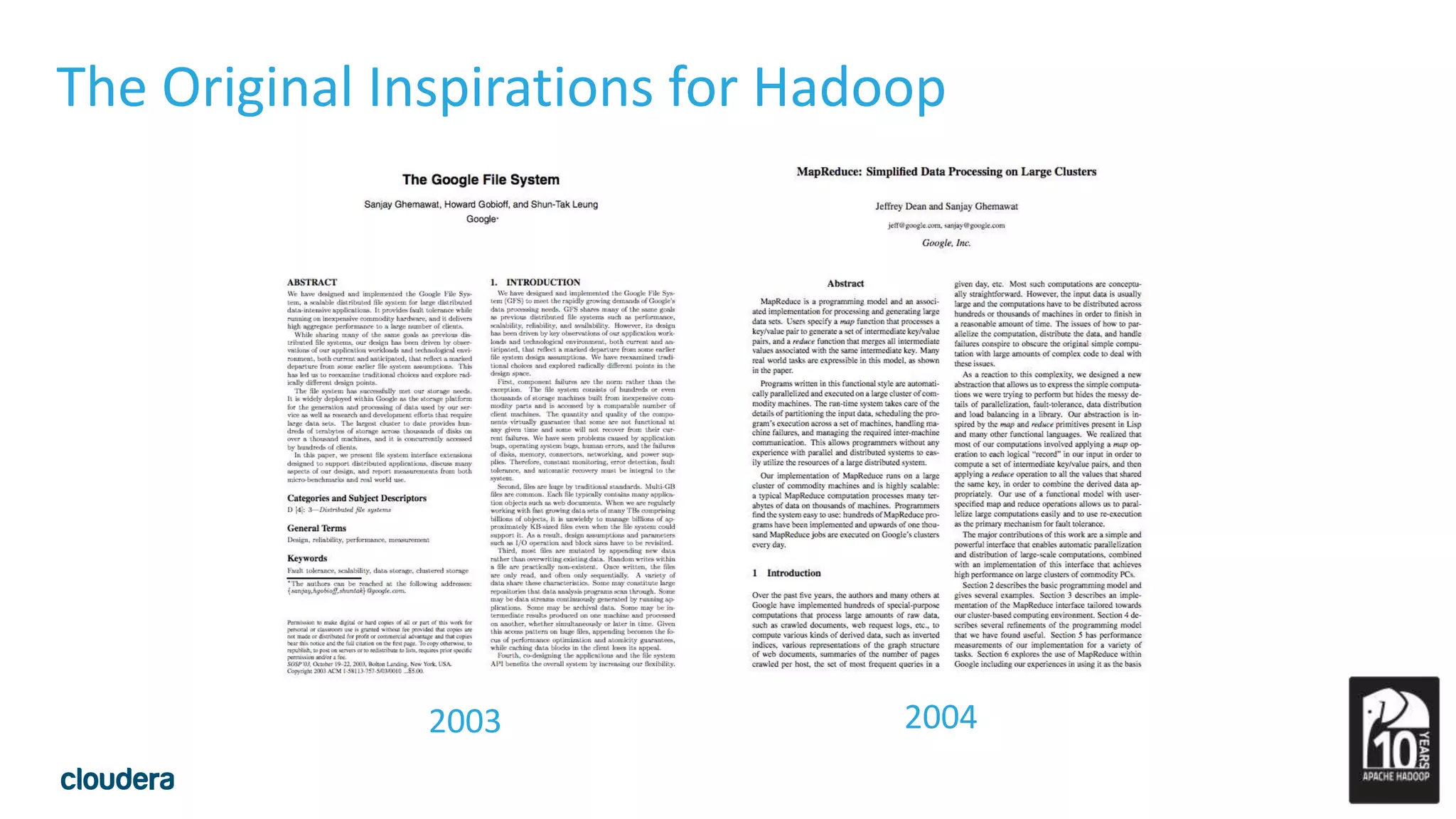 Apache Hadoop at 10 | PPTX | Programming Languages | Computing
