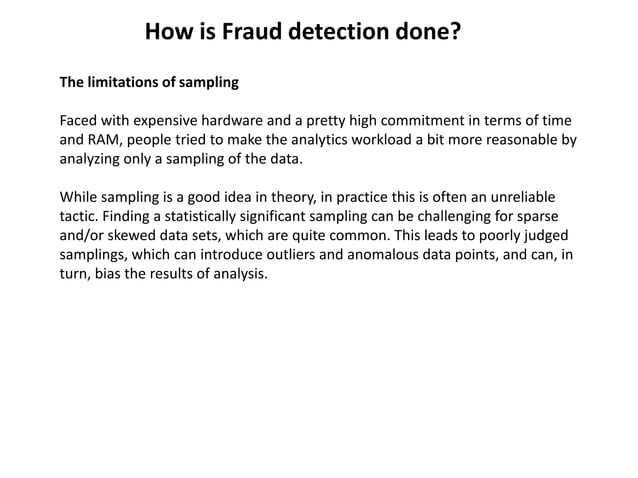 Hadoop BIG Data - Fraud Detection with Real-Time Analytics | PDF
