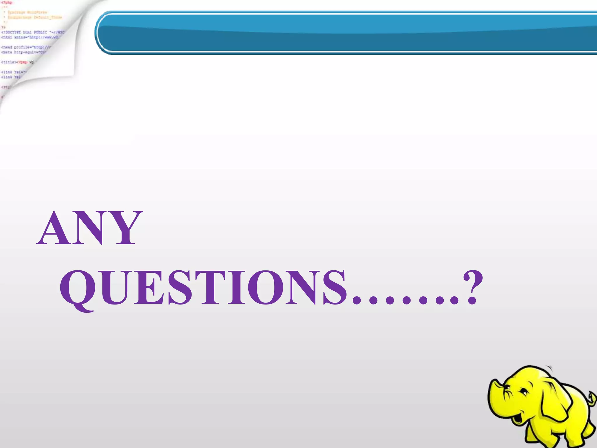 HADOOP DISTRIBUTED FILE SYSTEM AND MAPREDUCE | PPT HADOOP DISTRIBUTED FILE SYSTEM AND MAPREDUCE | PPT