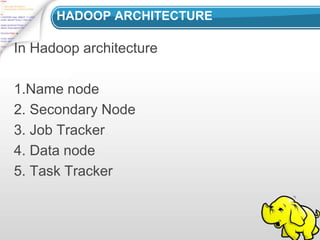 HADOOP DISTRIBUTED FILE SYSTEM AND MAPREDUCE | PPTX