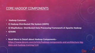 Big Data and Hadoop Components | PPTX | Databases | Computer Software and Applications