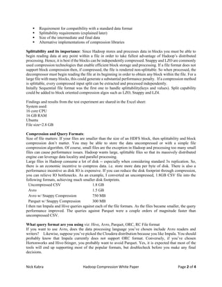 Hadoop compression strata conference | PDF