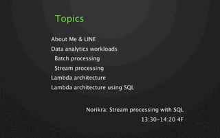 Lambda Architecture Using SQL | PPT