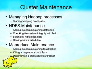 Deployment and Management of Hadoop Clusters | PPT | Cloud Computing | Internet