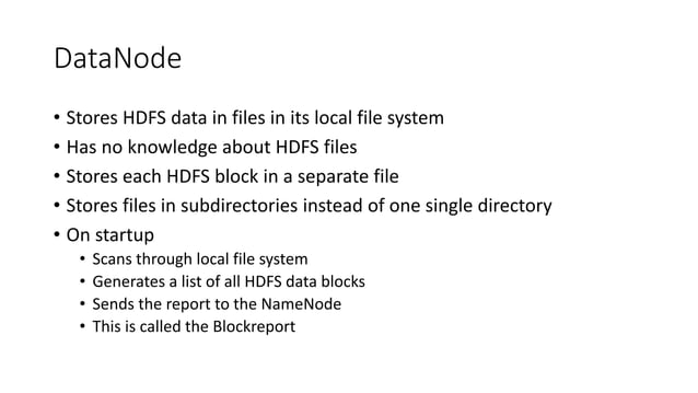 Hadoop Distributed File System | PPTX