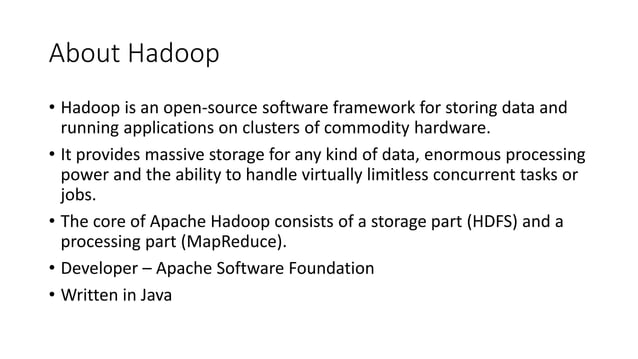 Hadoop Distributed File System | PPTX
