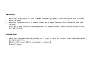 Hadoop disaster recovery | PPT
