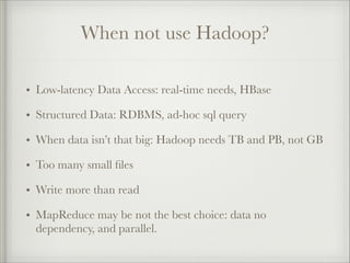 Hadoop distributed computing framework for big data | PDF