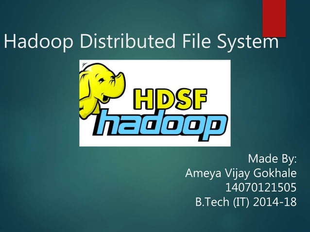 Hadoop distributed file system | PPT