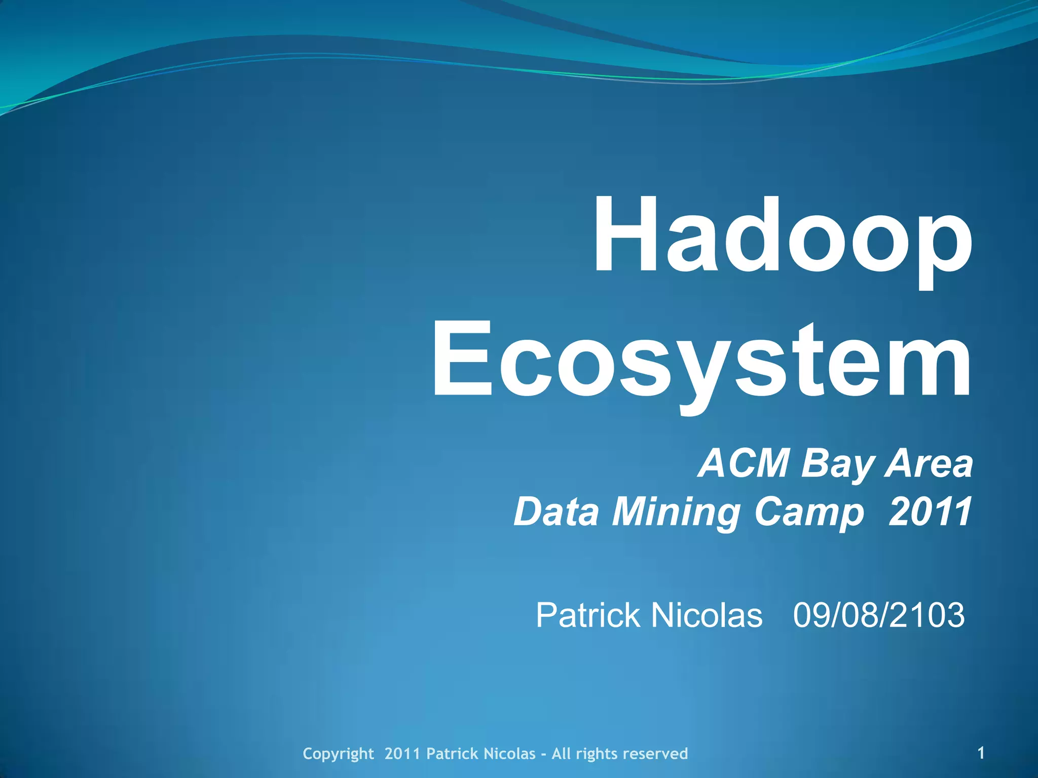 Hadoop Ecosystem | PPT