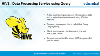 Hadoop Ecosystem | Big Data Analytics Tools | Hadoop Tutorial | Edureka ...