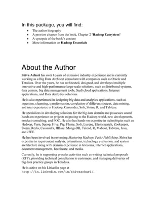 Hadoop essentials by shiva achari - sample chapter | PDF