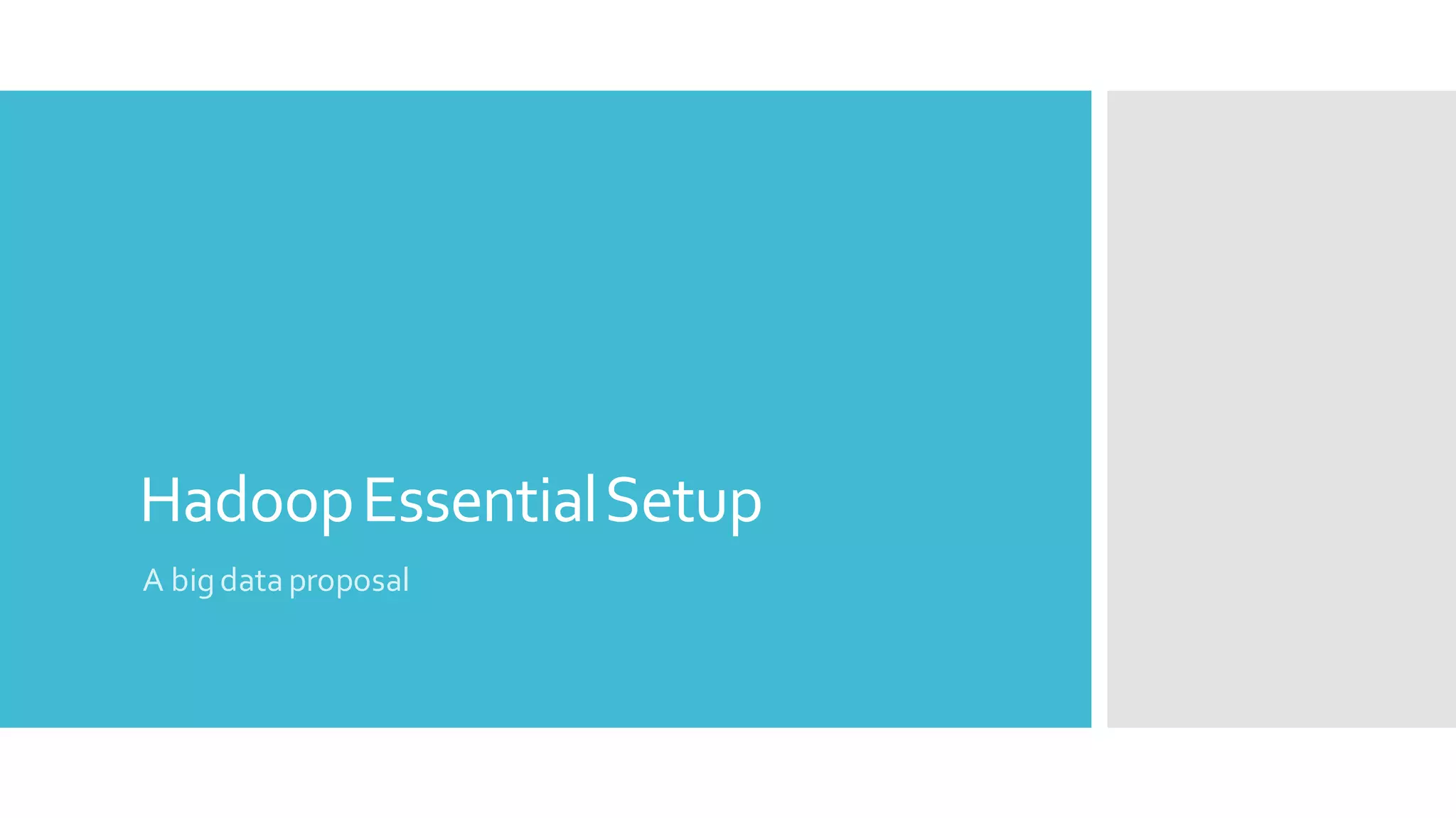 Hadoop essential setup | PDF | Cloud Computing | Internet