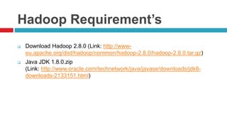 Hadoop Installation presentation | PPTX