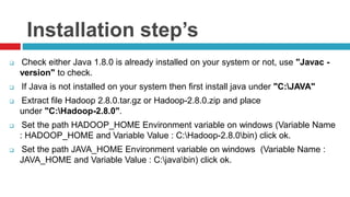 Hadoop Installation presentation | PPTX