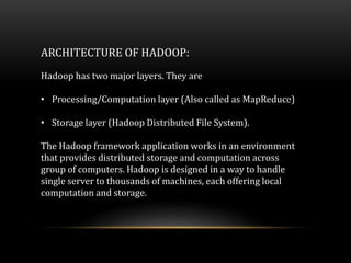 Hadoop foundation for analytics | PPT