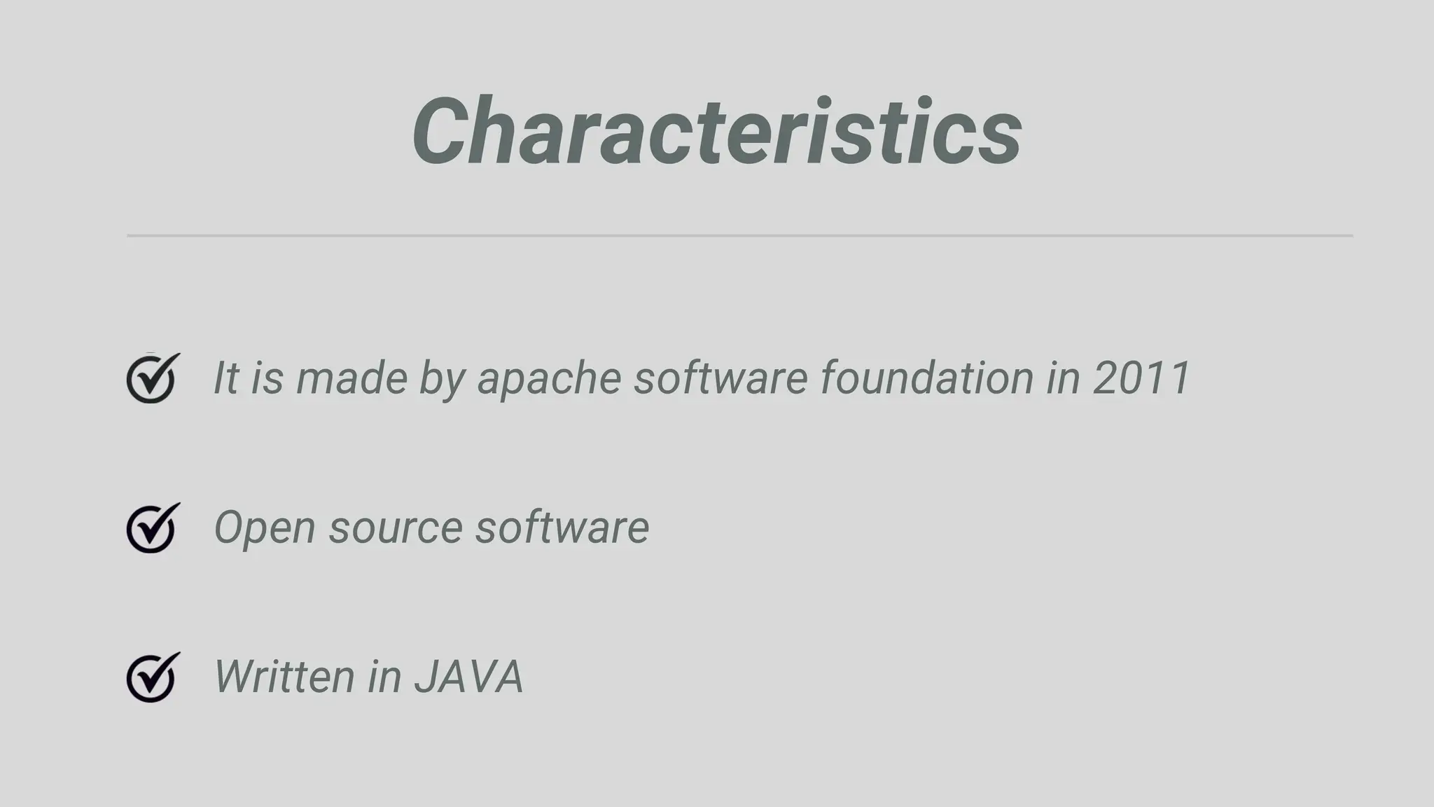 Hadoop Framework, its characteristics, advantages and uses | PPTX