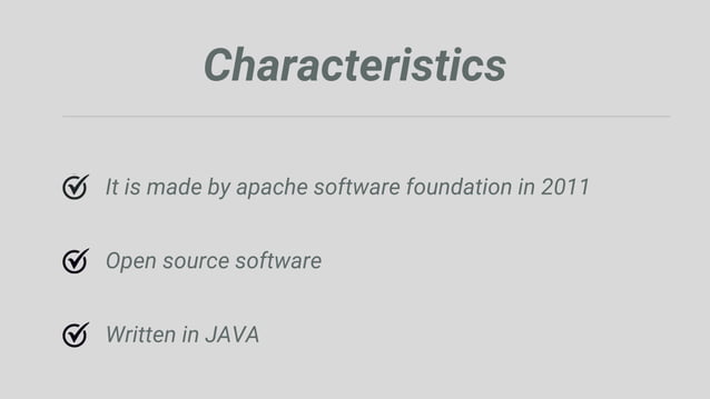 Hadoop Framework, its characteristics, advantages and uses | PPTX
