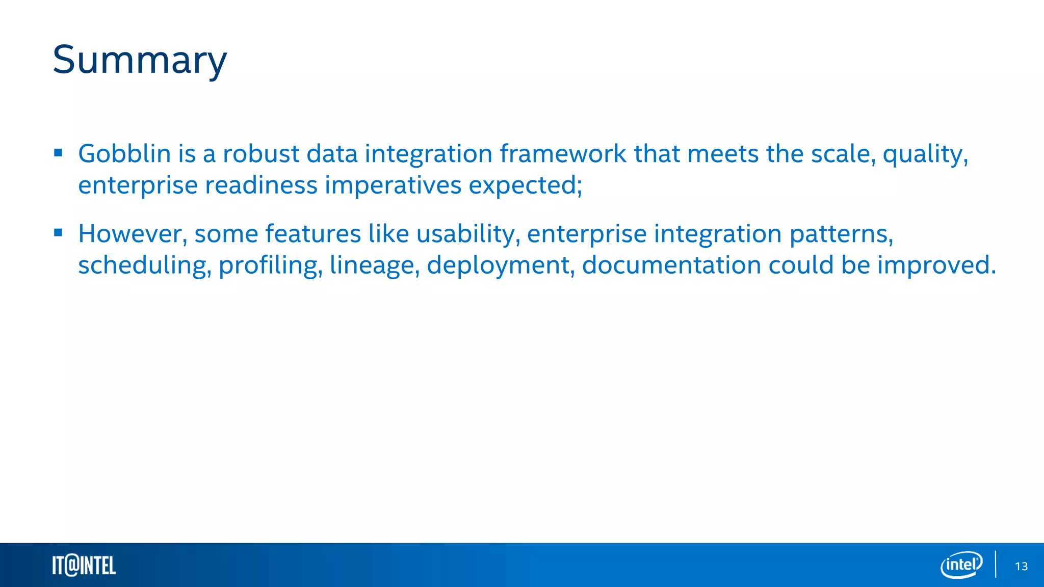 Gobblin for Data Analytics | PPT