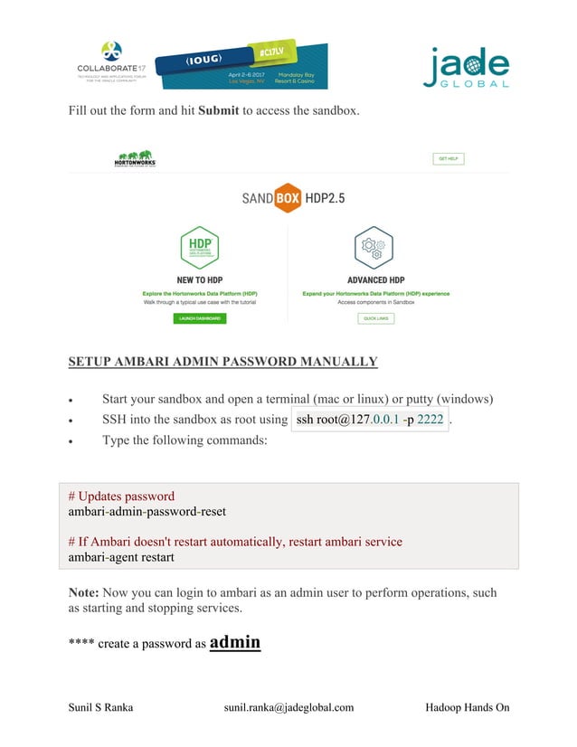 Hadoop 101 handson Lab | PDF