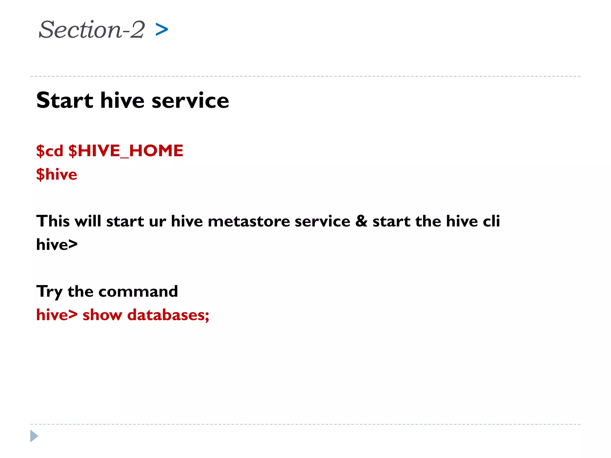 Apache Hadoop & Hive installation with movie rating exercise | PPT