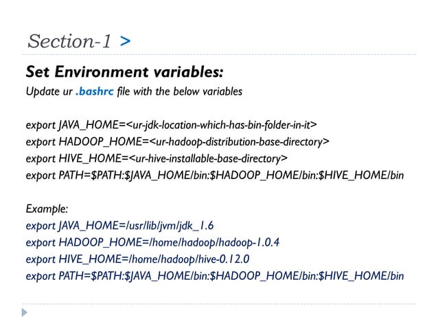 Apache Hadoop & Hive installation with movie rating exercise | PPT