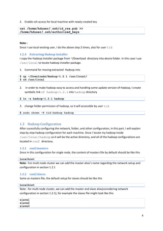 Hadoop installation and Running KMeans Clustering with MapReduce Program on Hadoop | PDF